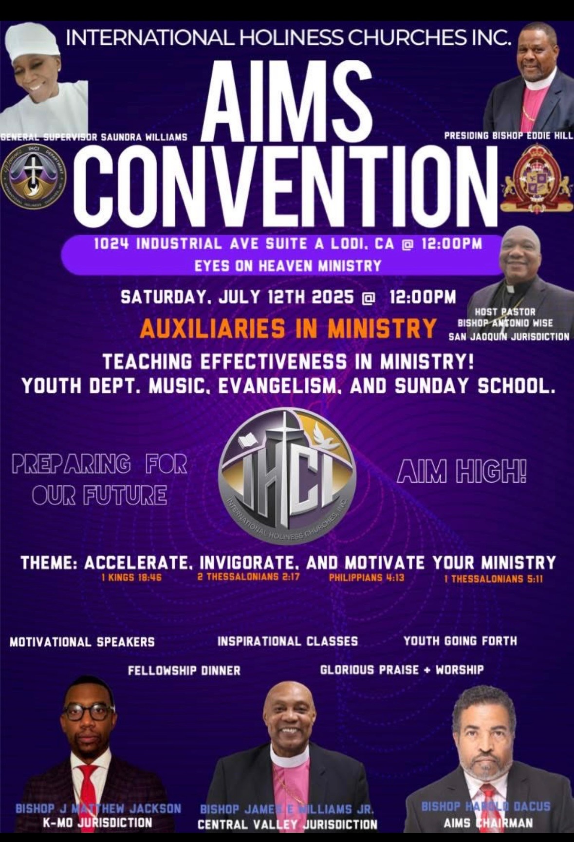 International Holiness Churches Inc. - Ministry, Outreach, and Worship